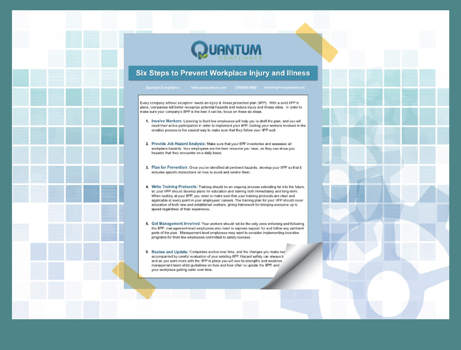 Guide: Six Steps to Prevent Workplace Injury and Illness – Quantum ...